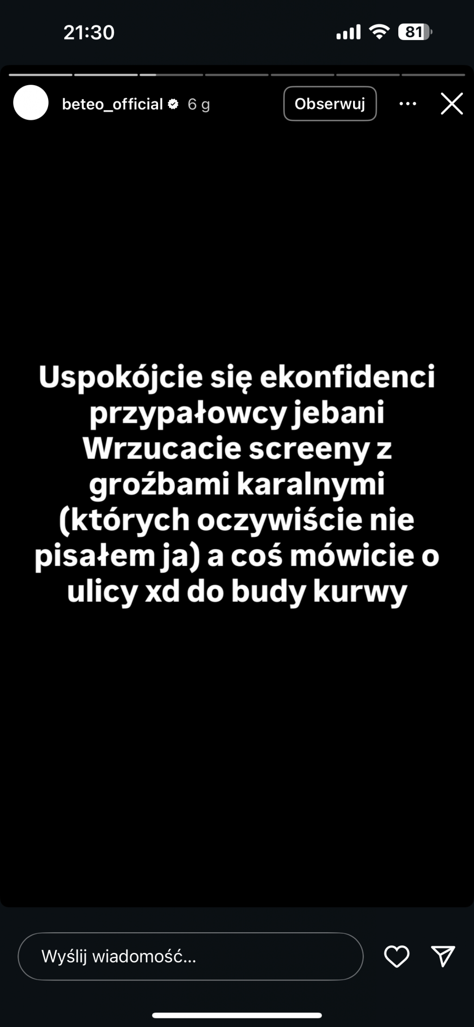 Beteo pobił się z producentem? "Miało być jeden na jeden, a było pięć ...